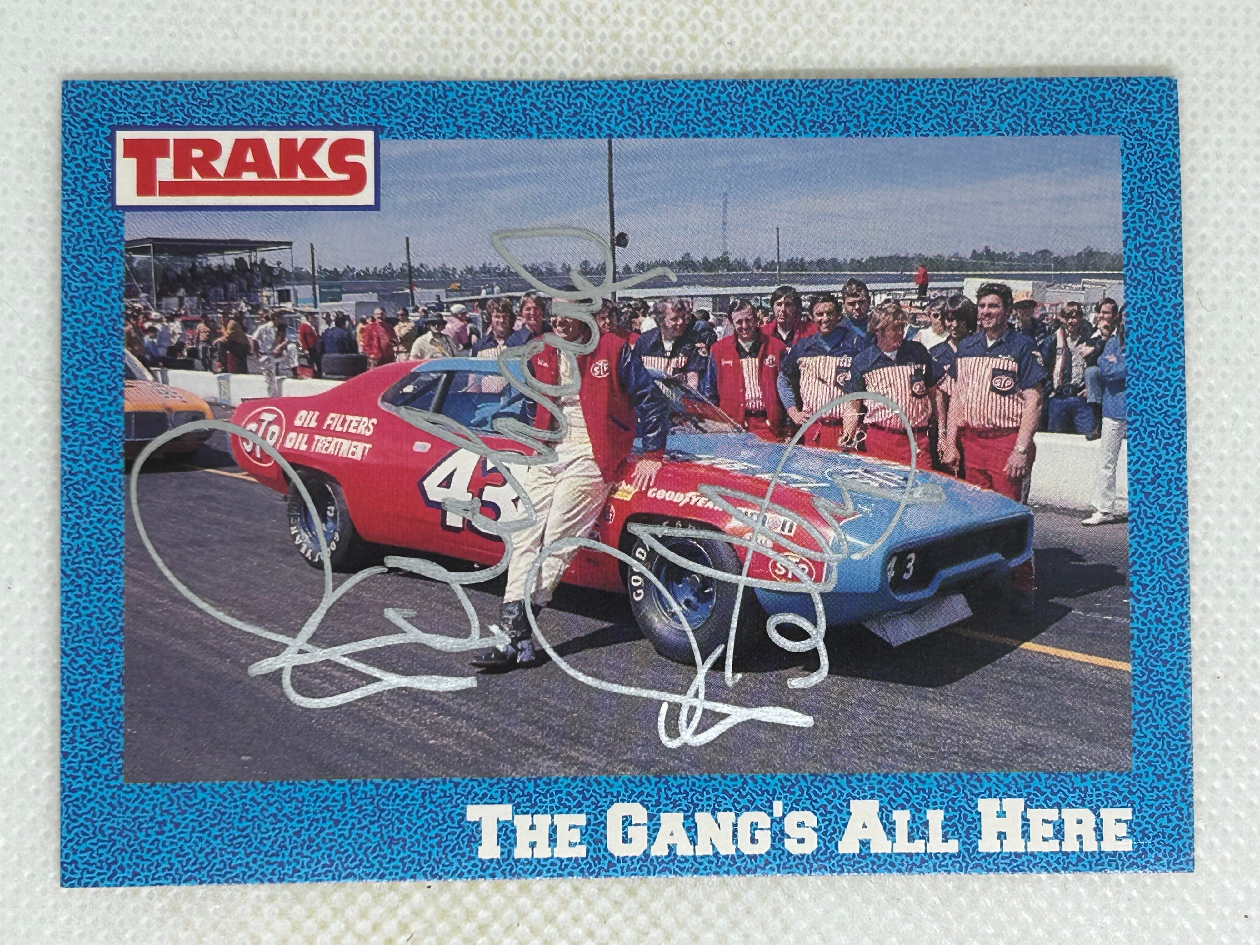 1991 Traks Richard Petty The Gang's All Here (1972 Highlights) #6 Sign ...