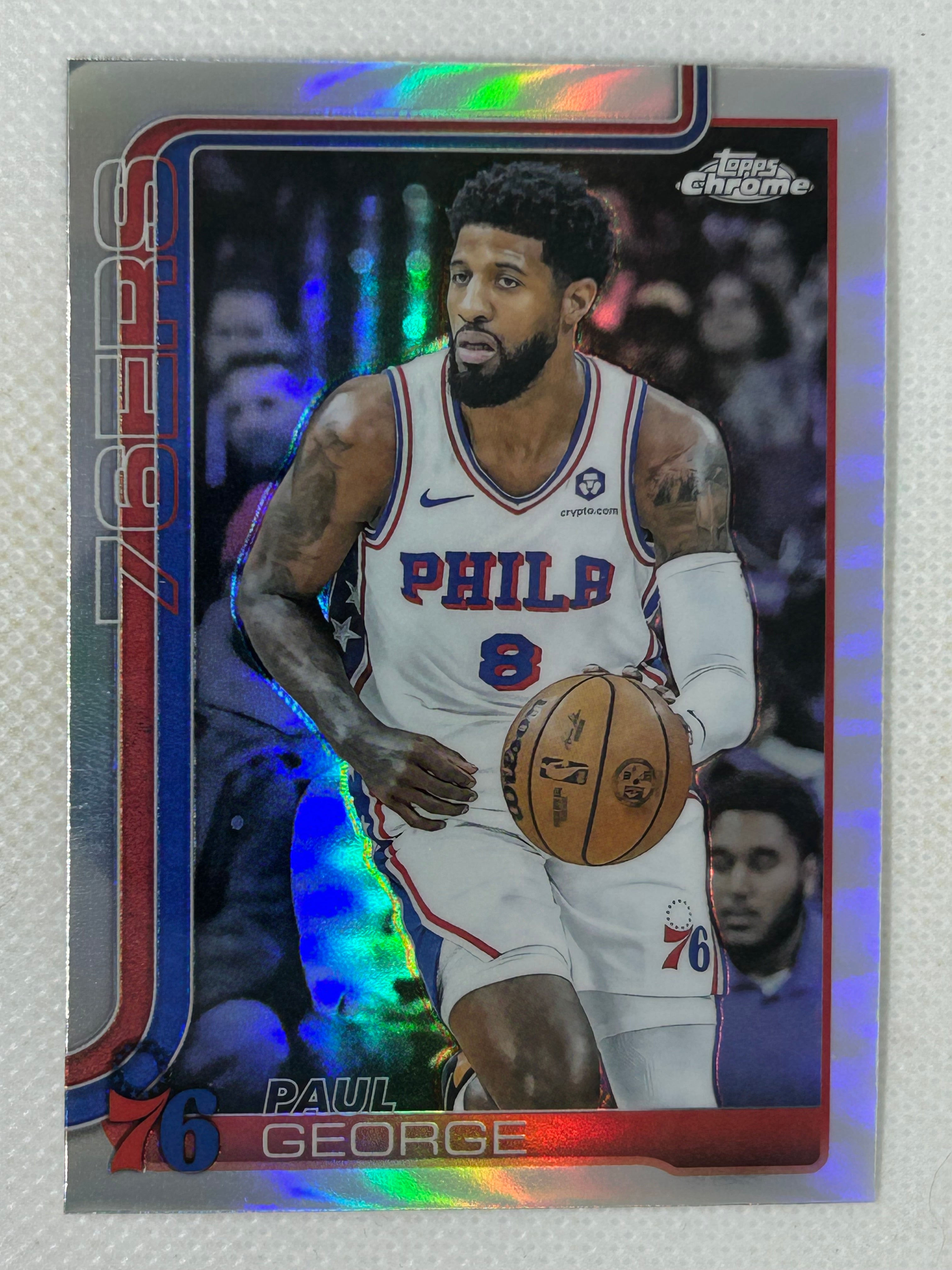 2025-26 Topps Chrome #171 Paul George Silver Refractor Philadelphia 76 ...